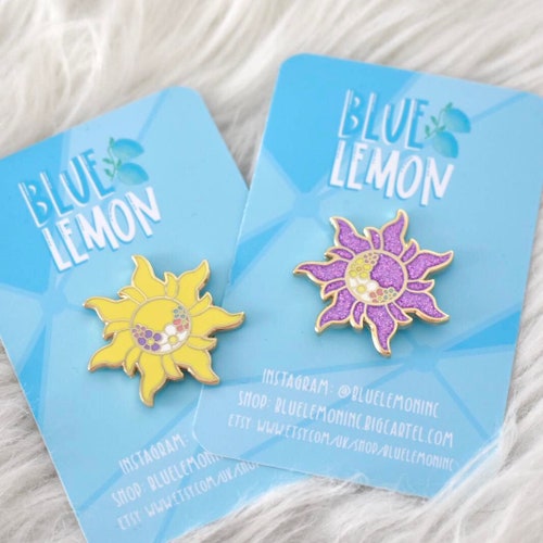 Floral Sun Pin - Etsy