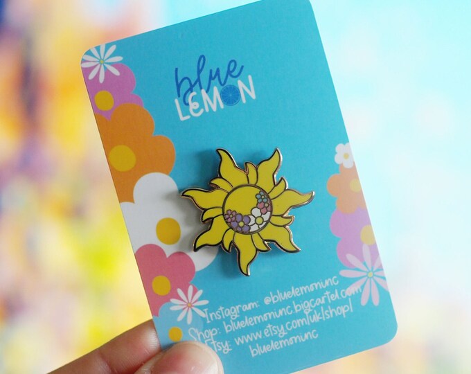 Floral Sun Pin - Etsy