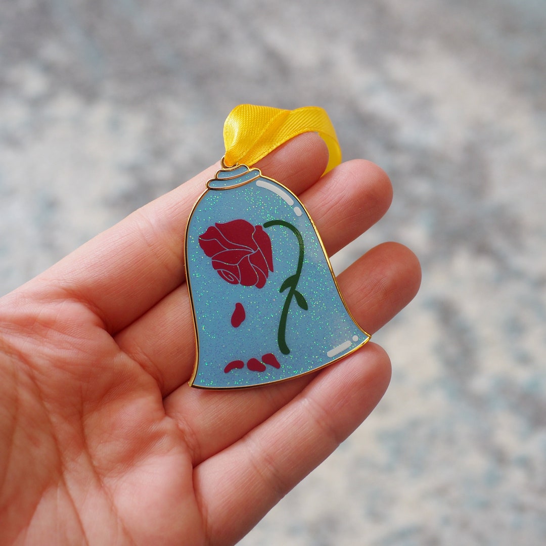 Enchanted Rose Hanging Ornament Belle BATB - Etsy