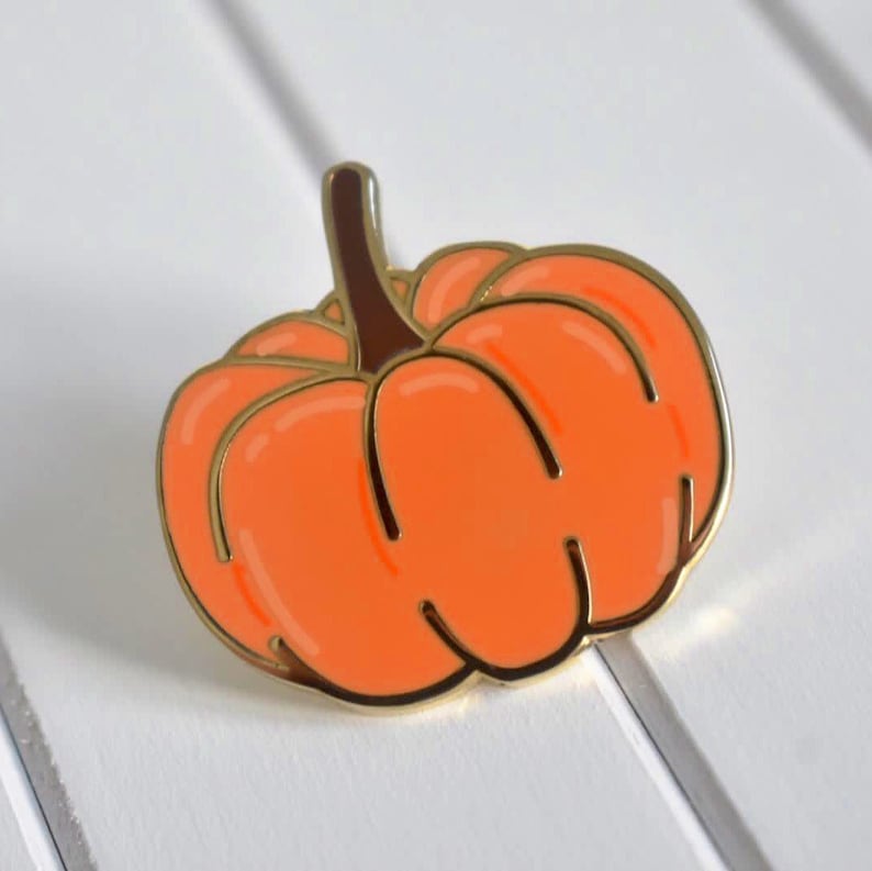 Pumpkin Pin - Etsy