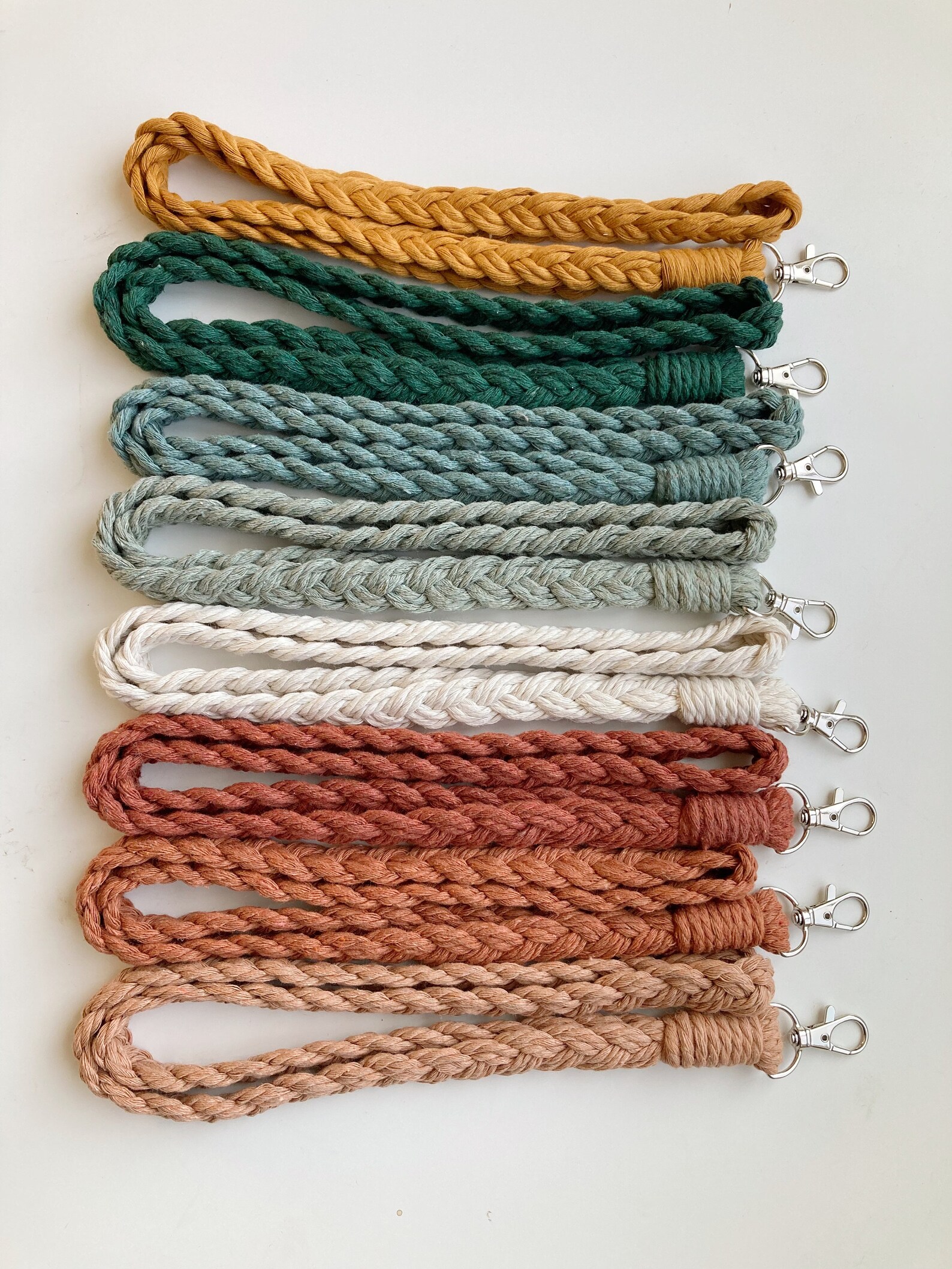 Macrame Lanyard Braided Macrame Lanyard Macrame Gifts - Etsy