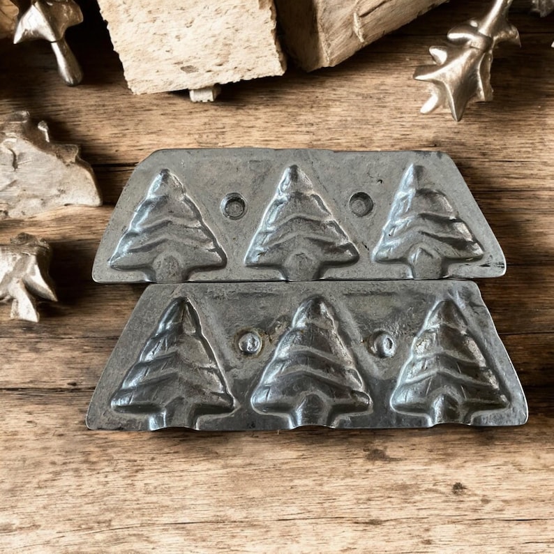 Vintage 2 Part,rare Ice Pewter Molds of Various Scenes! - Etsy