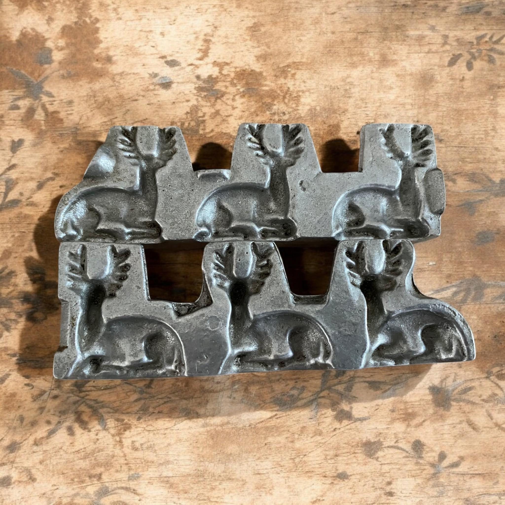 Vintage 2 Part,rare Ice Pewter Molds of Various Scenes! - Etsy