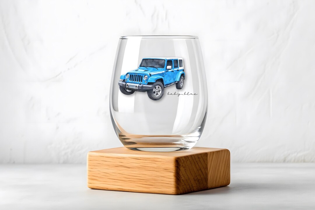 Custom Car Portrait Wine Glass | Personalized Classic Car | Unique ...
