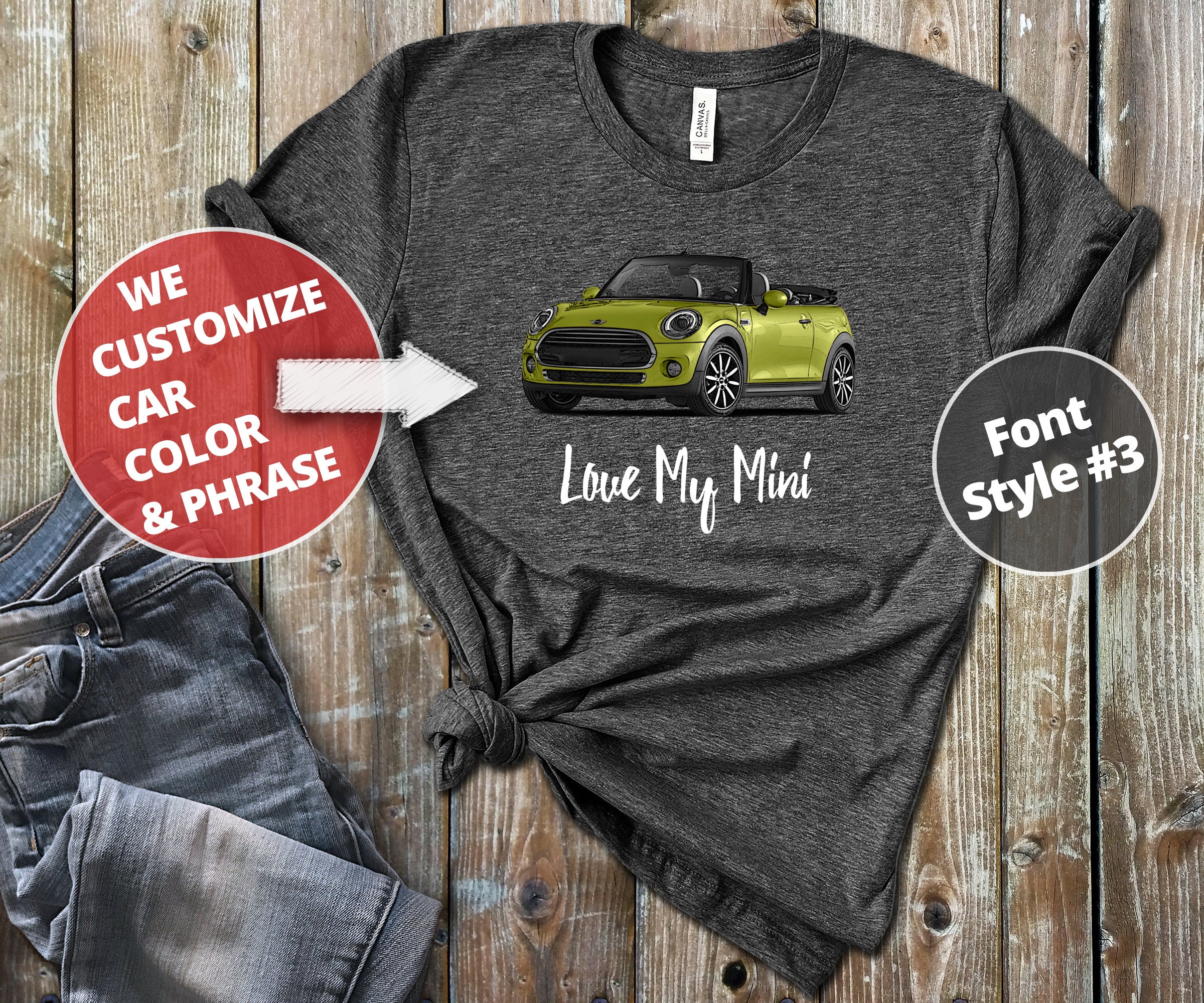 Custom MINI COOPER Shirt Convertible T-shirt Mini Lover - Etsy
