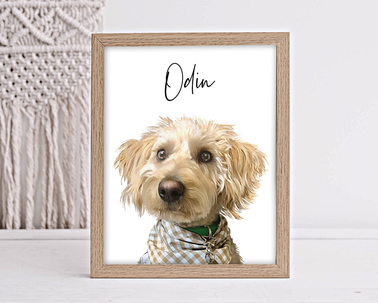 Custom Pet Portrait Personalized Dog Art Custom Cat | Etsy