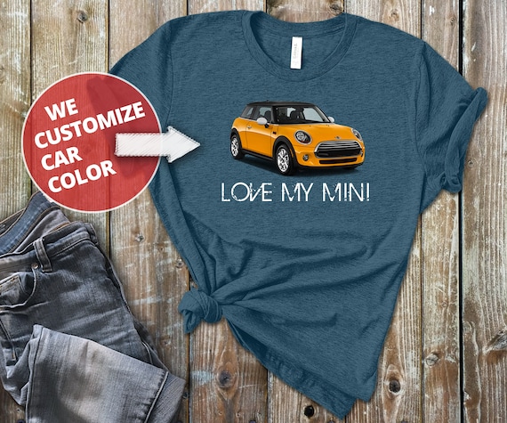 MINI Cooper Shirt Personalized Love My MINI Custom Car | Etsy