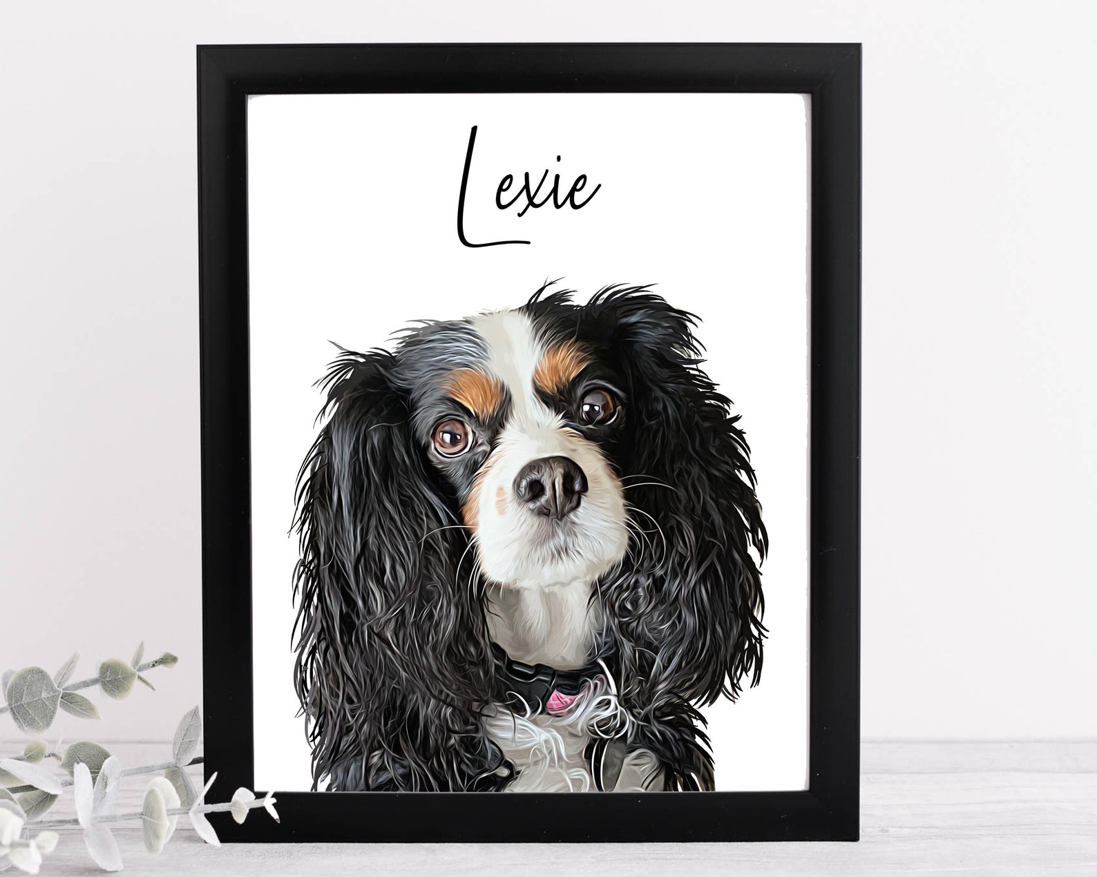 Custom Pet Portrait Personalized Dog Art Custom Cat | Etsy