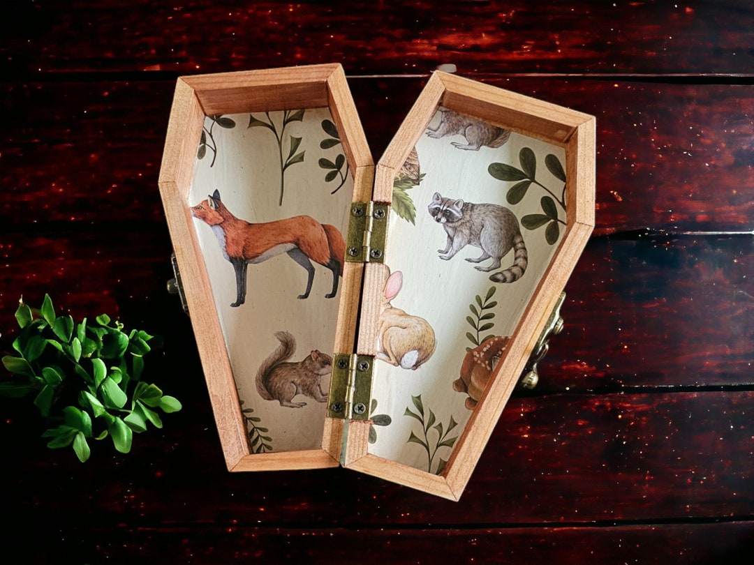 Cottagecore Woodland Creature Coffin Box - Etsy
