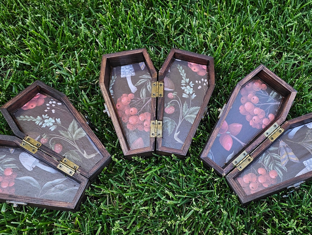 Mushroom Coffin Box - Etsy