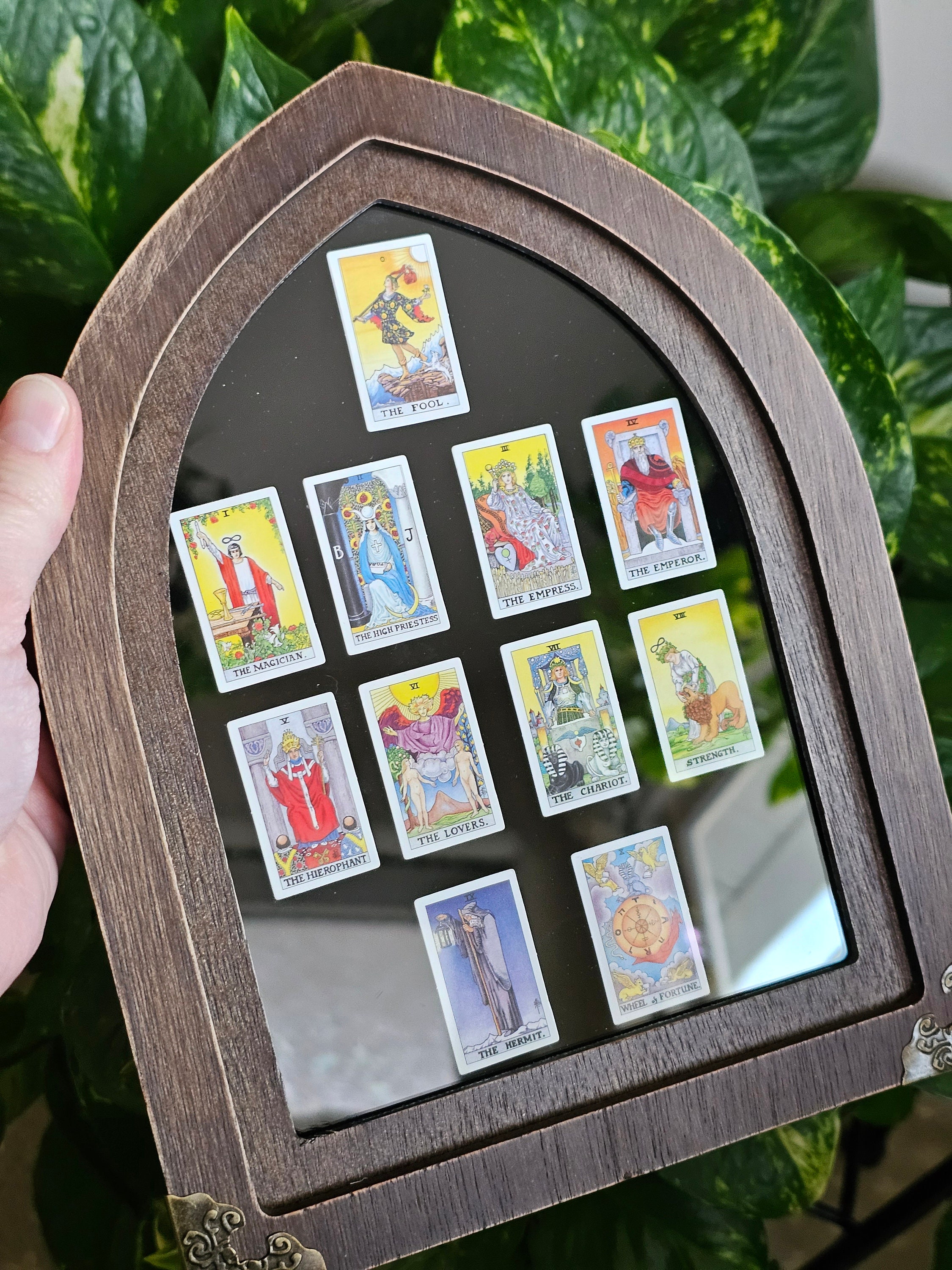 Gothic Decor Tarot Card Wall/shelf Art 2pc Set in Gothic Frames Tarot ...