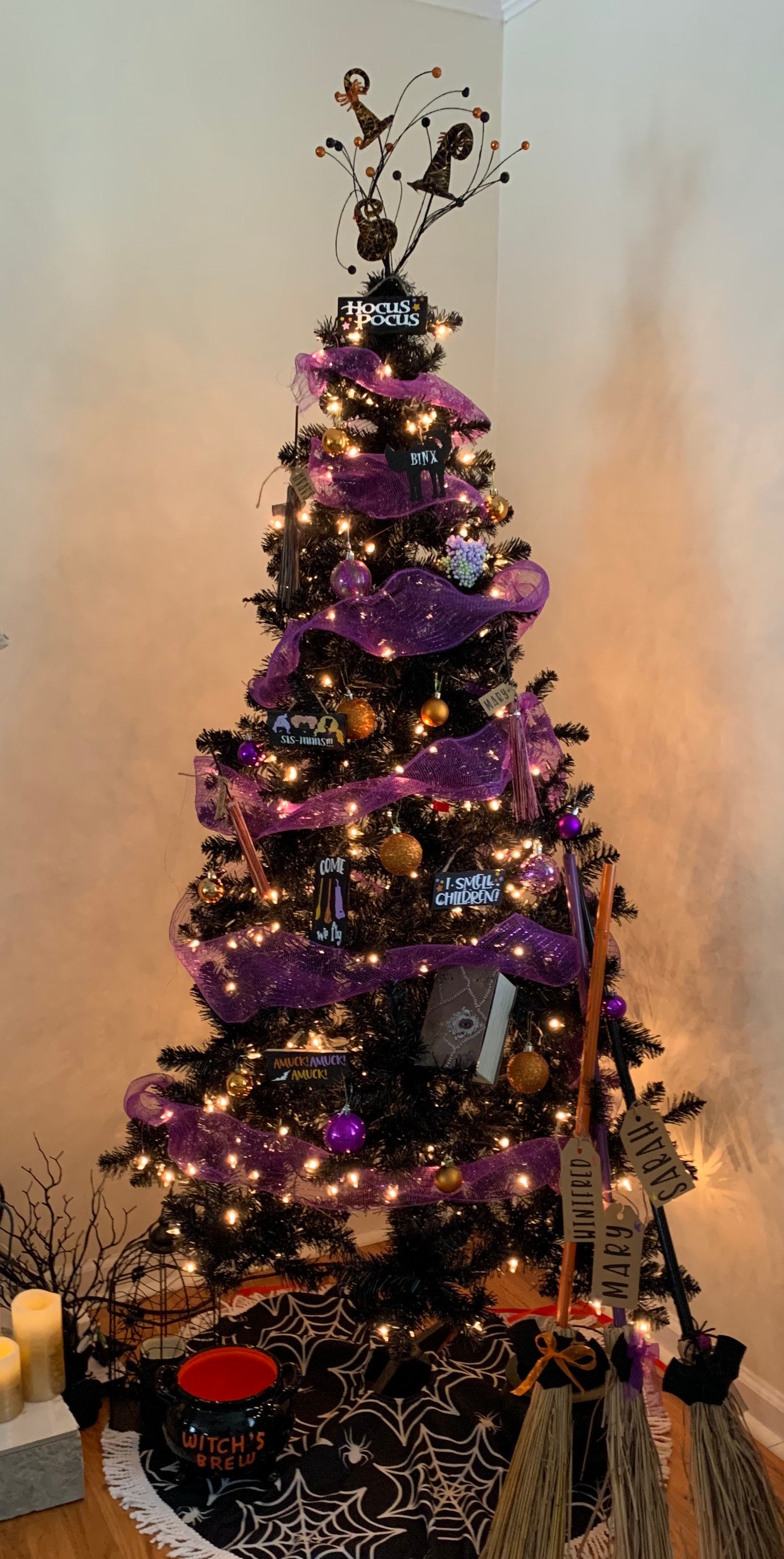 6.5 Ft Hocus Pocus Halloween Christmas Tree/ Halloween - Etsy