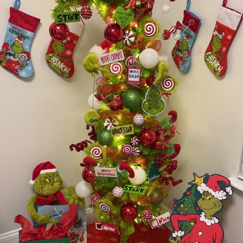 Grinch Tree Toppers - Etsy