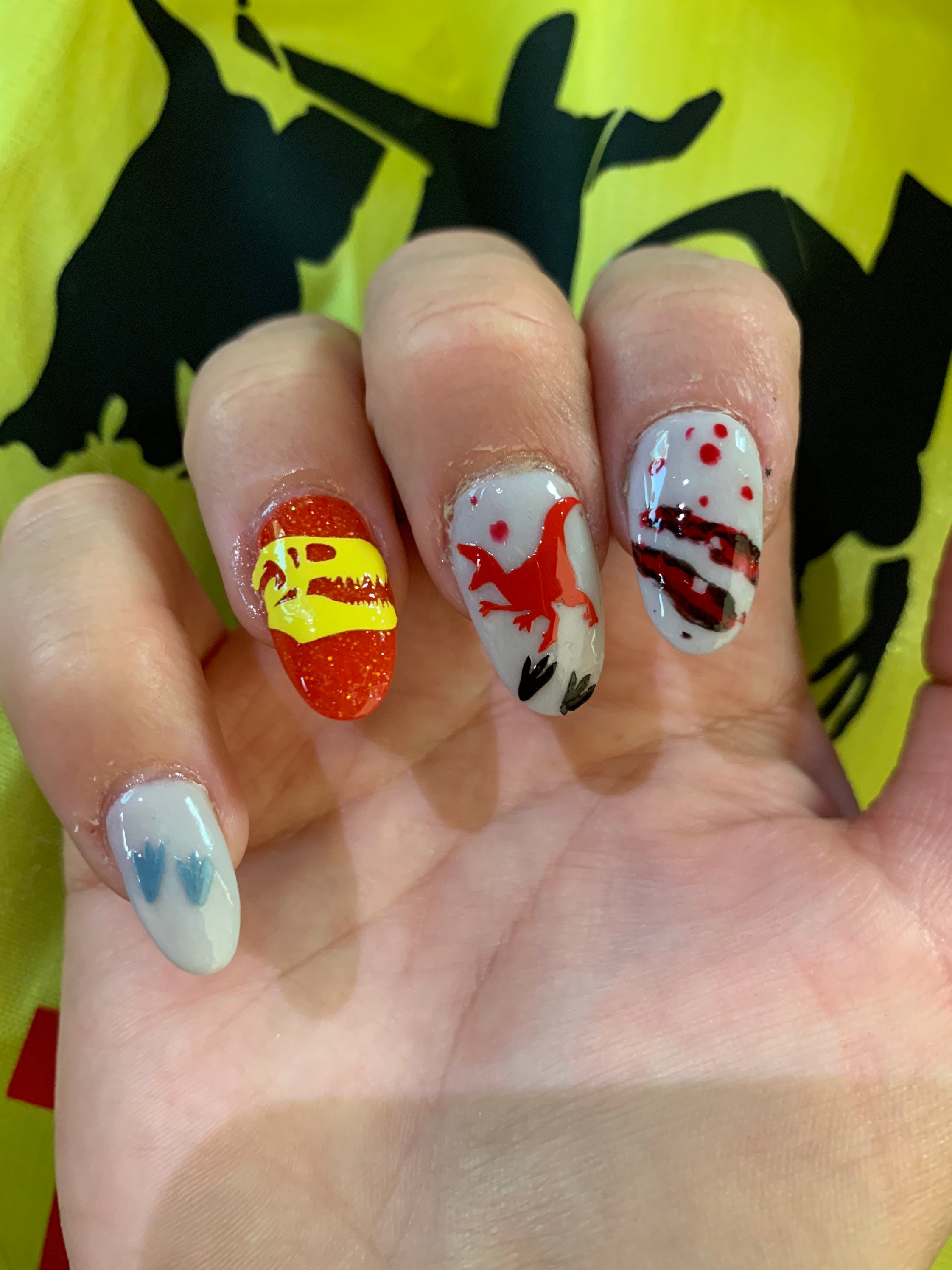 Jurassic Park / Jurassic World Nail Stickers | Etsy