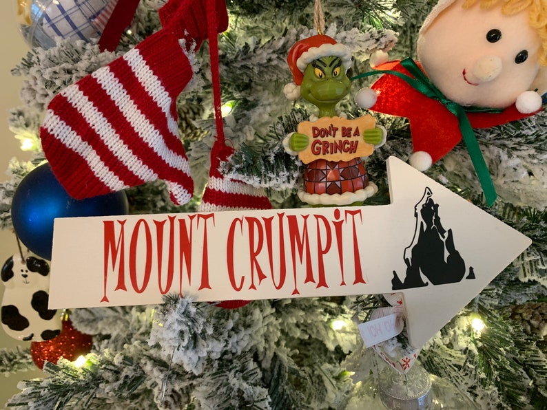 Grinch Sign Grinchs Lair Whoville and Mt.crumpit With - Etsy