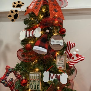 Dog Ornament and Decor Set for Christmas Tree - Etsy