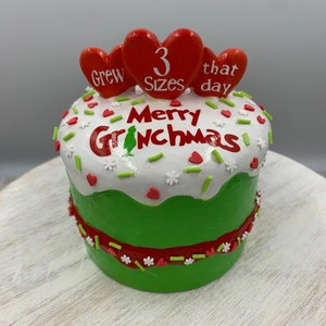 The Grinch Cake Slice- Whoville Dessert - Etsy
