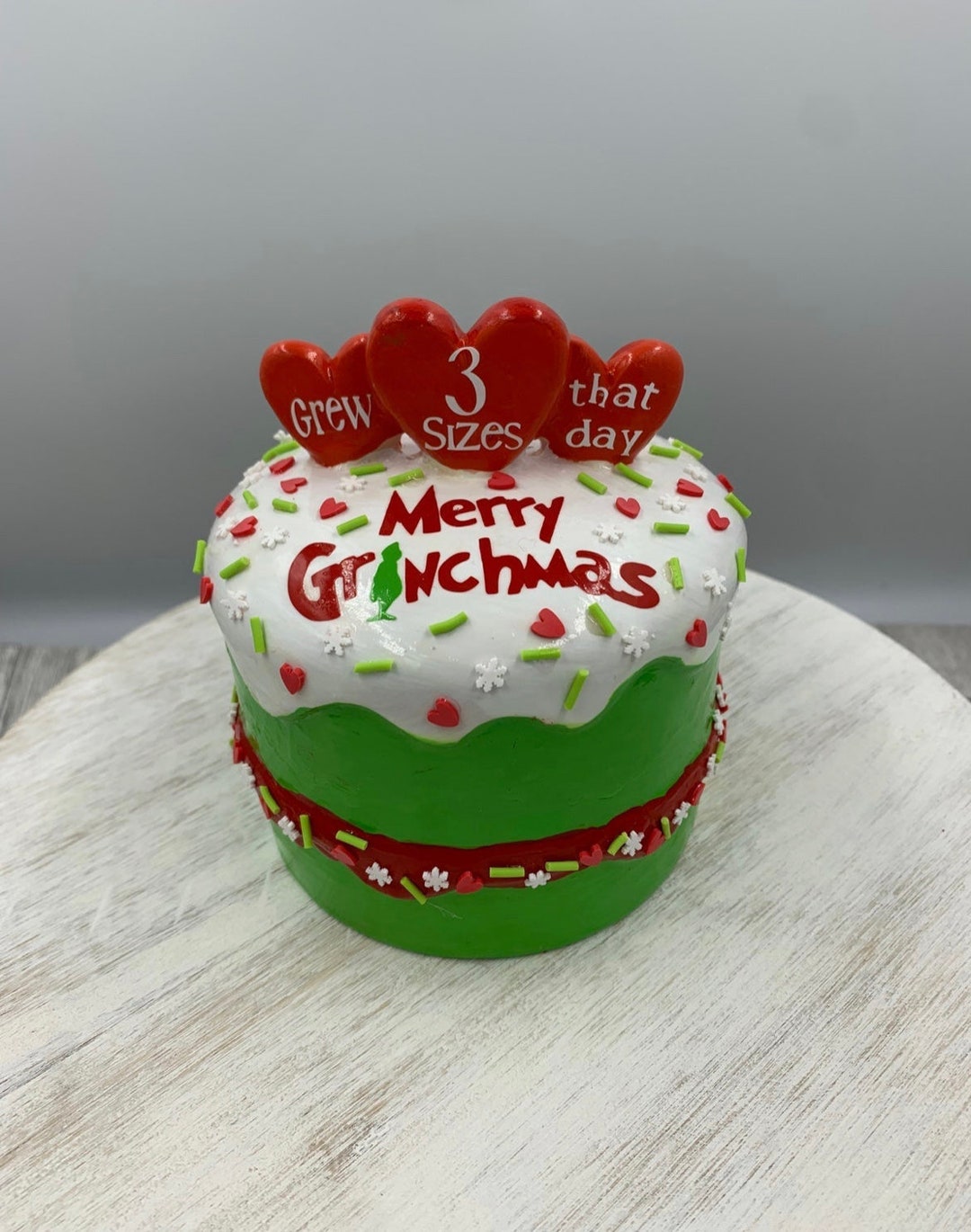 The Grinch Cake Slice- Whoville Dessert - Etsy