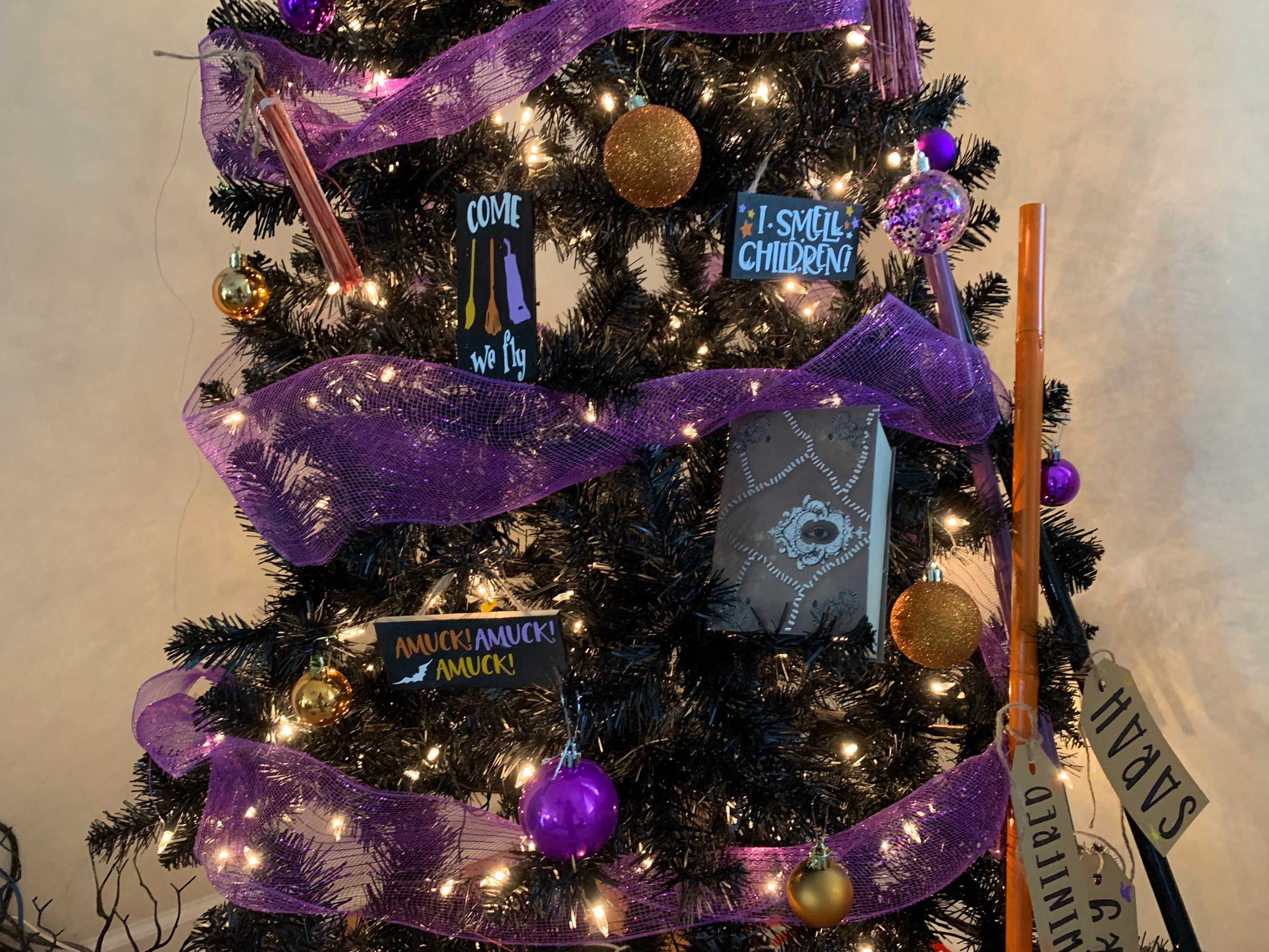 6.5 Ft Hocus Pocus Halloween Christmas Tree/ Halloween - Etsy