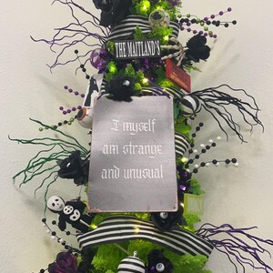 Beetlejuice Green Flocked Christmas Tree - Etsy