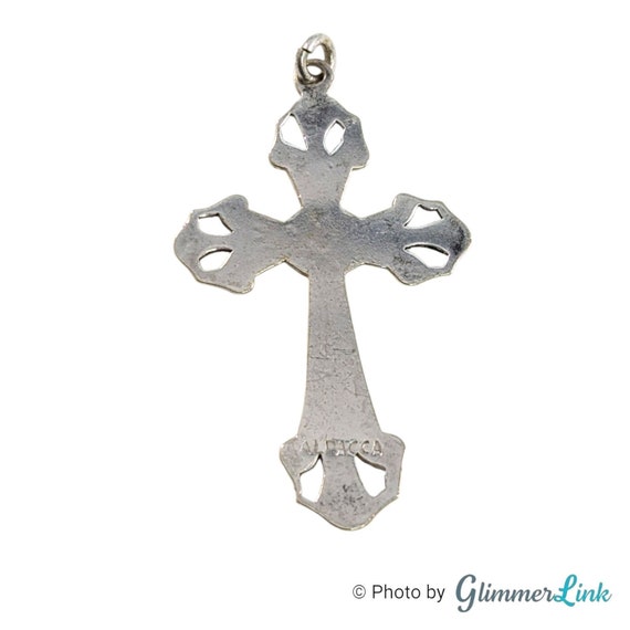 Vintage Alpaca Jesus on Cross Crucifix Signed Silver … - Gem