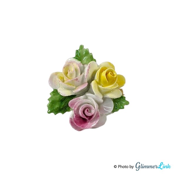 Bone China Brooch - Etsy