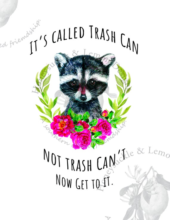 Positive Trash Panda Jpg for Sublimation or Print - Etsy