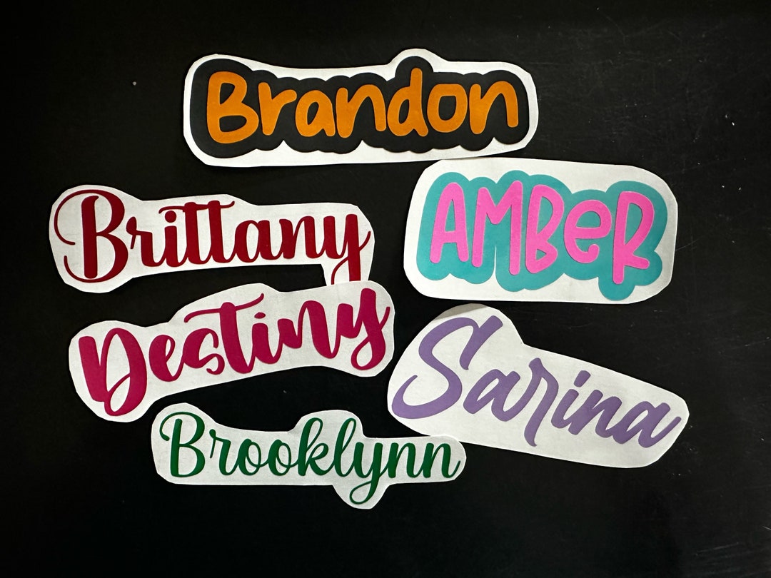Endless Custom Vinyl Decals Custom Text, Color, & Font Custom Logos ...