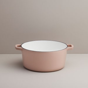 Dusty Pink Cast Iron Cookware Made From Recycled Materials - Etsy UK