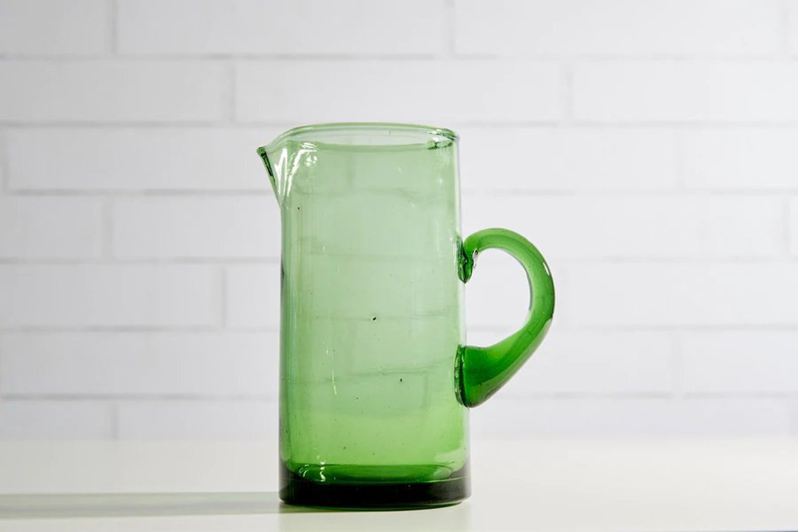 Recycled Glass Cone Jug 1l Capacity Pitcher Handmade - Etsy UK