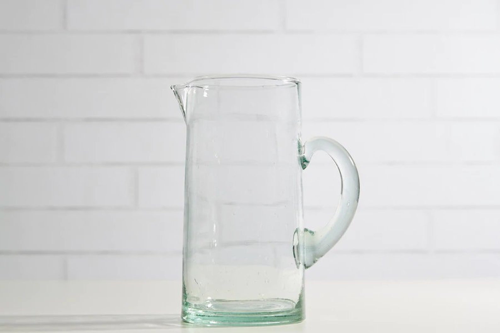 Recycled Glass Cone Jug 1l Capacity Pitcher Handmade - Etsy UK