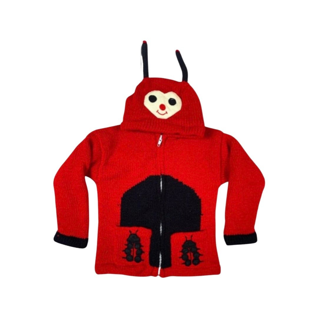 Lady Bug Sweater Kids Animal Sweaters Kids Lady Bug Jacket - Etsy
