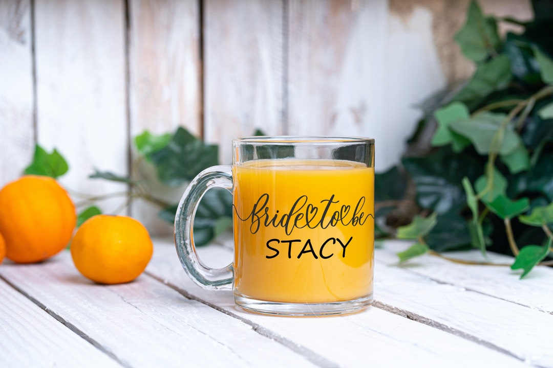 GLASS Custom Mugs Personalized Personalized Mugs Gift for Bride or ...