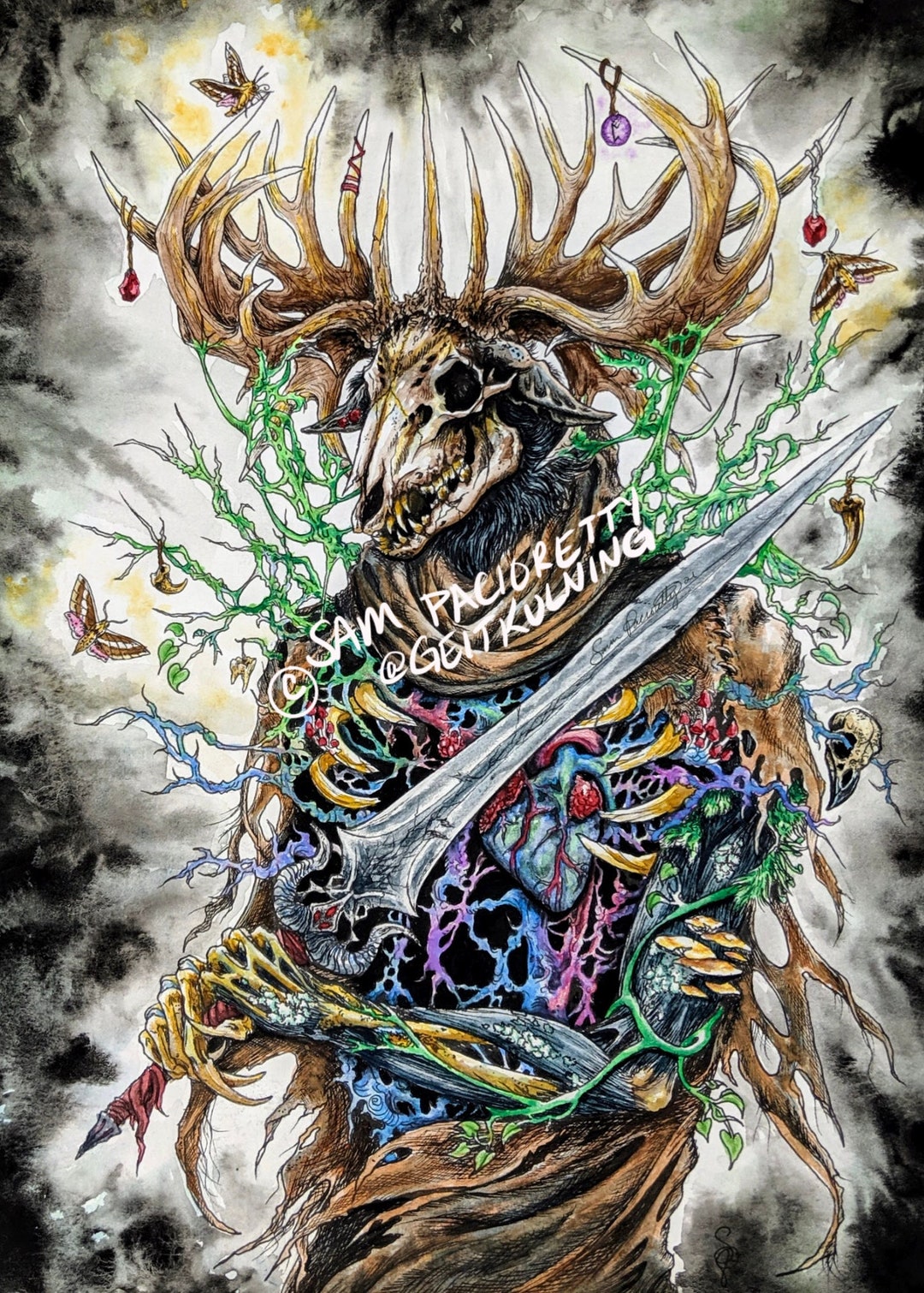 Leshy / Leshen Monsters and Old Gods, Dark Forest Guardian Original ...