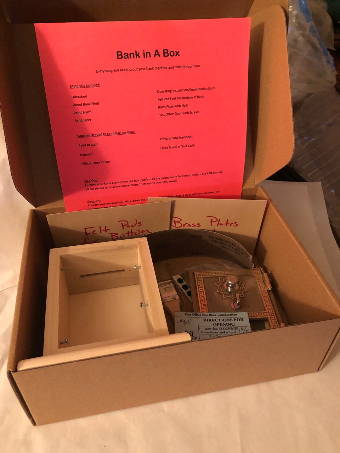 Bank in a Box Kit - Etsy