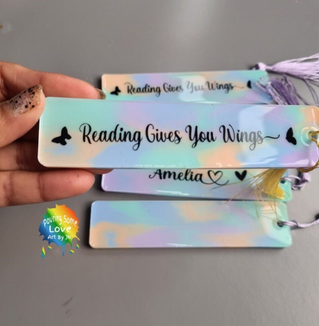 Pastel Colour Resin Bookmark Book Readers Book Lovers - Etsy