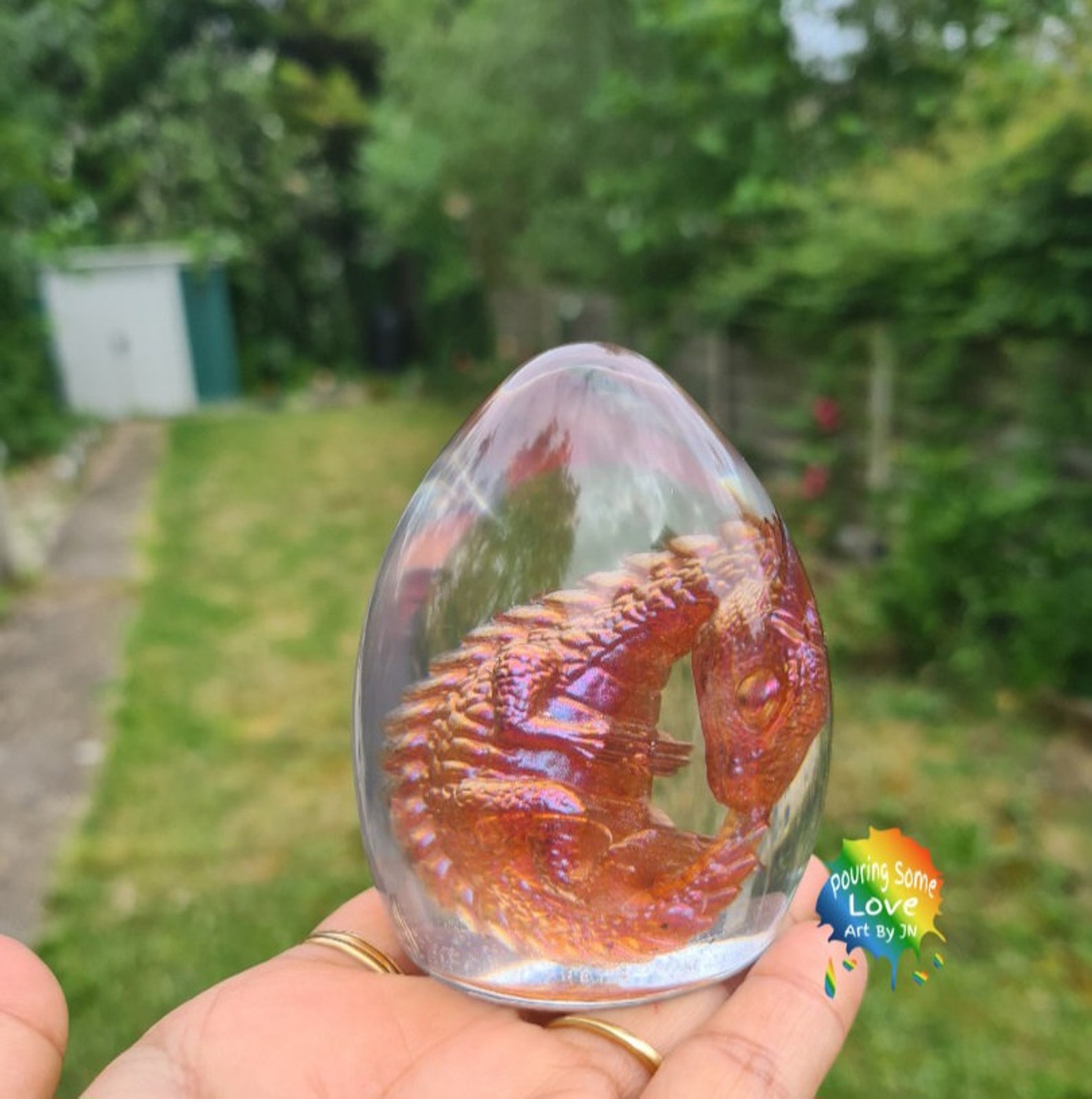 Resin Dragon Egg, 3D Animal Collection, Paper Weight, Collective Figure ...