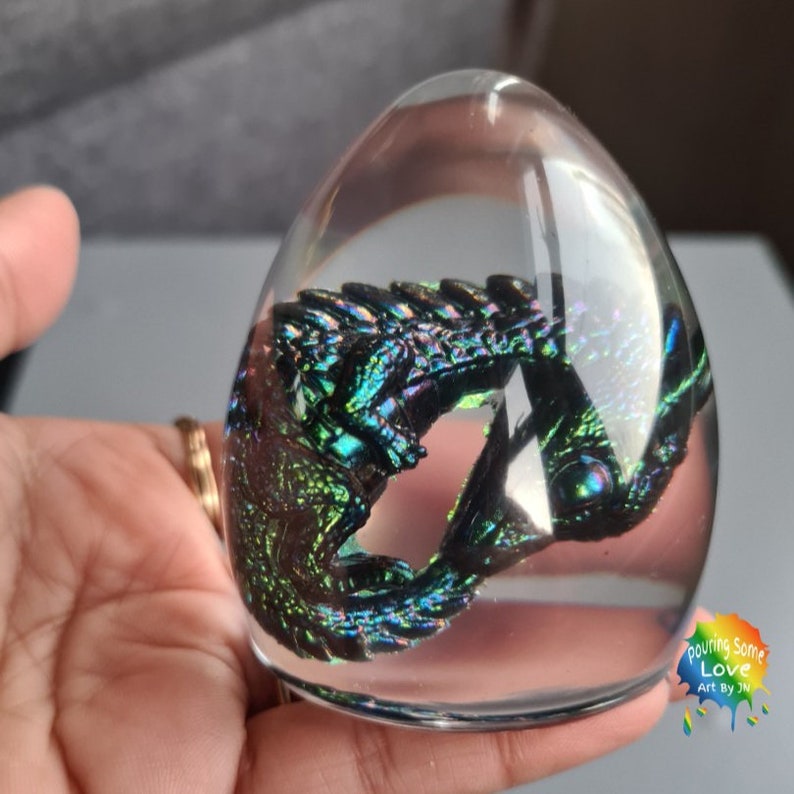 Resin Dragon Egg, 3D Animal Collection, Paper Weight, Collective Figure ...