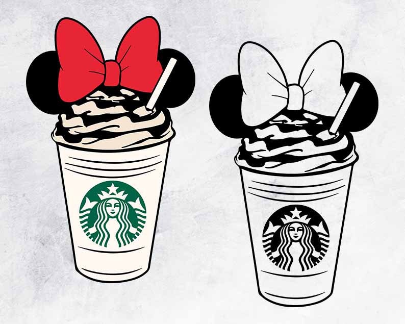 Minnie Mouse Starbucks Svg