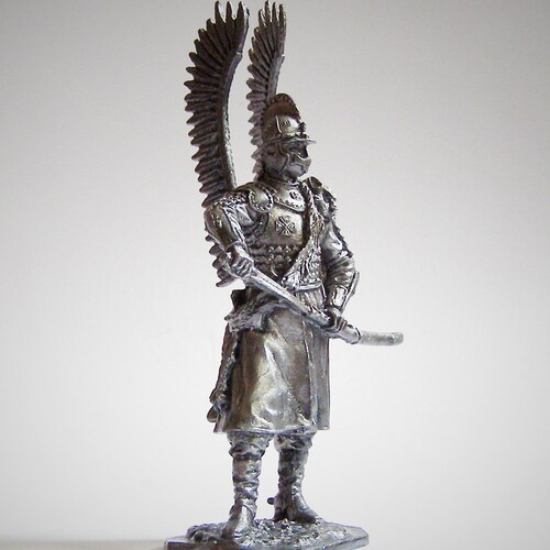 Tin Metal Figure Poland. Winged Hussar 17c 1/32 Scale - Etsy