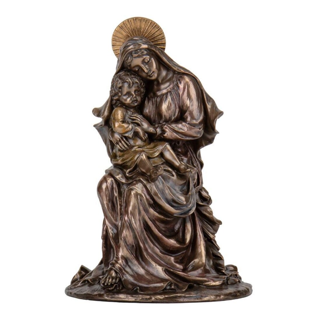 Virgin Mary and Jesus Figurine Ceramicresin Action Figurines Decorart ...