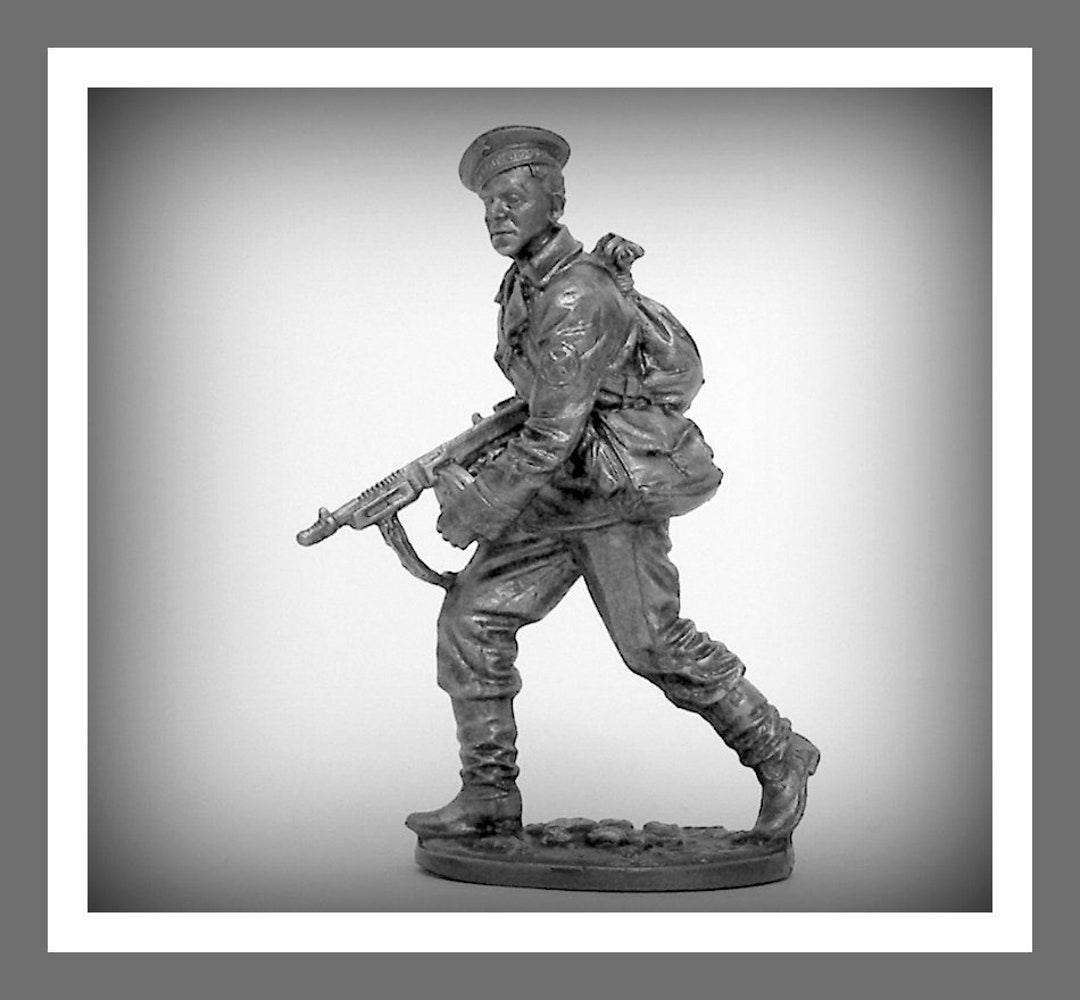 Toy Soldiers Action Figurines Soviet Marine WW2 54 Mm Figures 1/32 ...