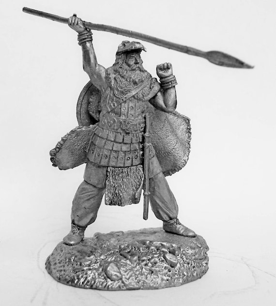 Action Figurine Barbarian Warrior Ancient World 54 Mm Figure - Etsy