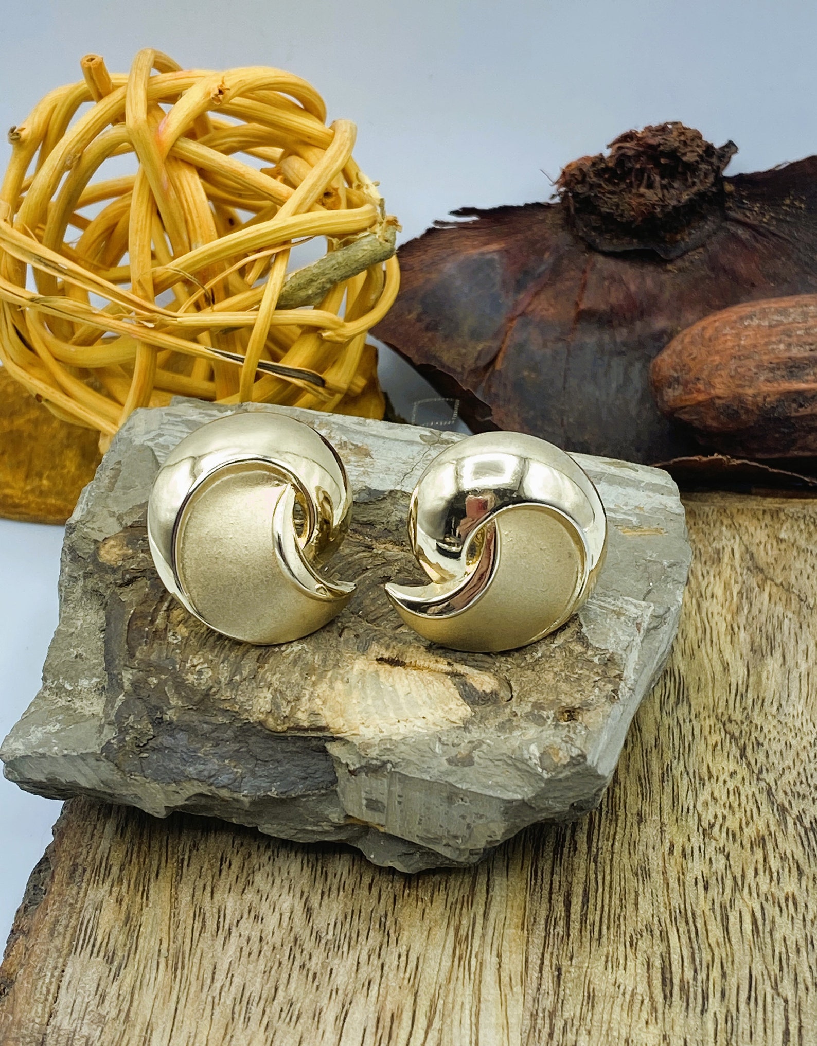 Crown Trifari Gold Earrings, 60s Trifari Earrings, Trifari Jewelry ...