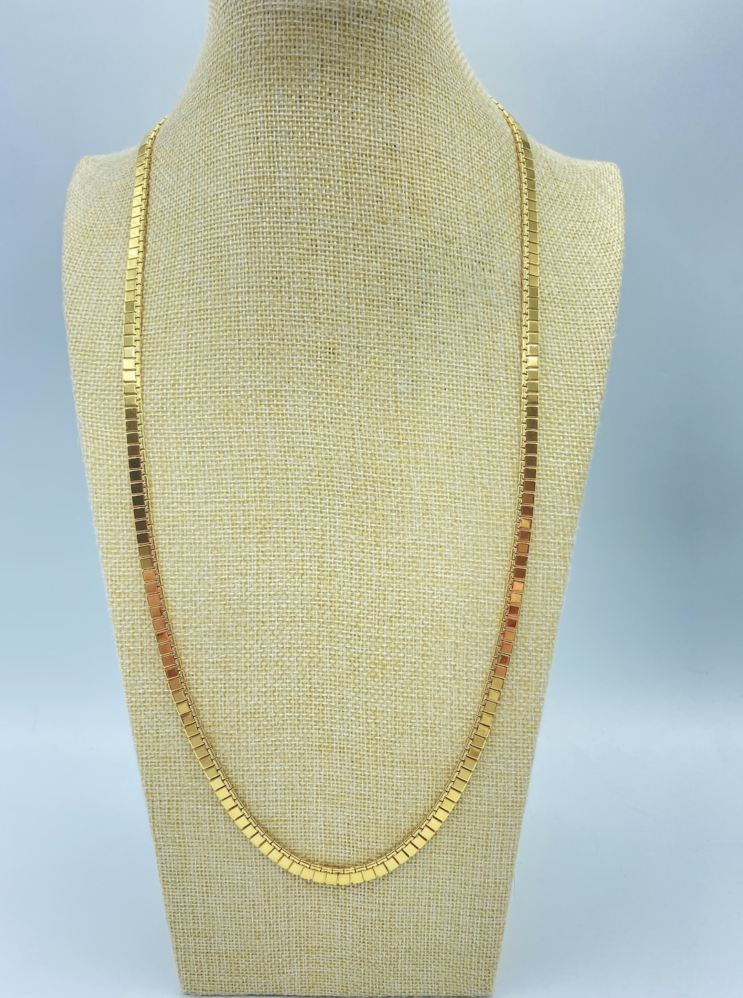 Monet Chain Necklace, Monet Gold Necklace, Vintage Monet Chain, 70s ...