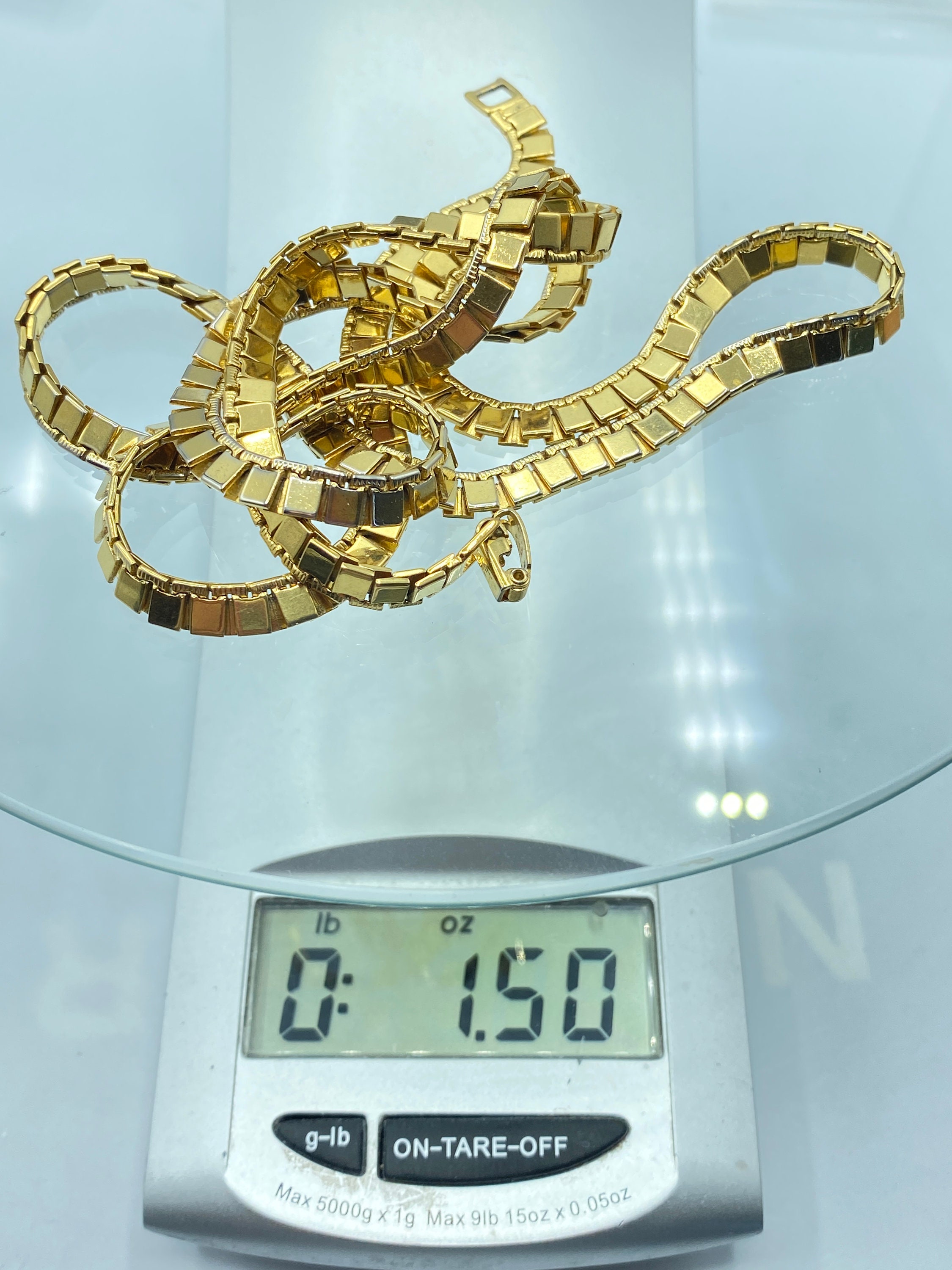 Vintage Monet Chain Necklace, Monet Gold Tone Chain, 70s Monet Necklace ...