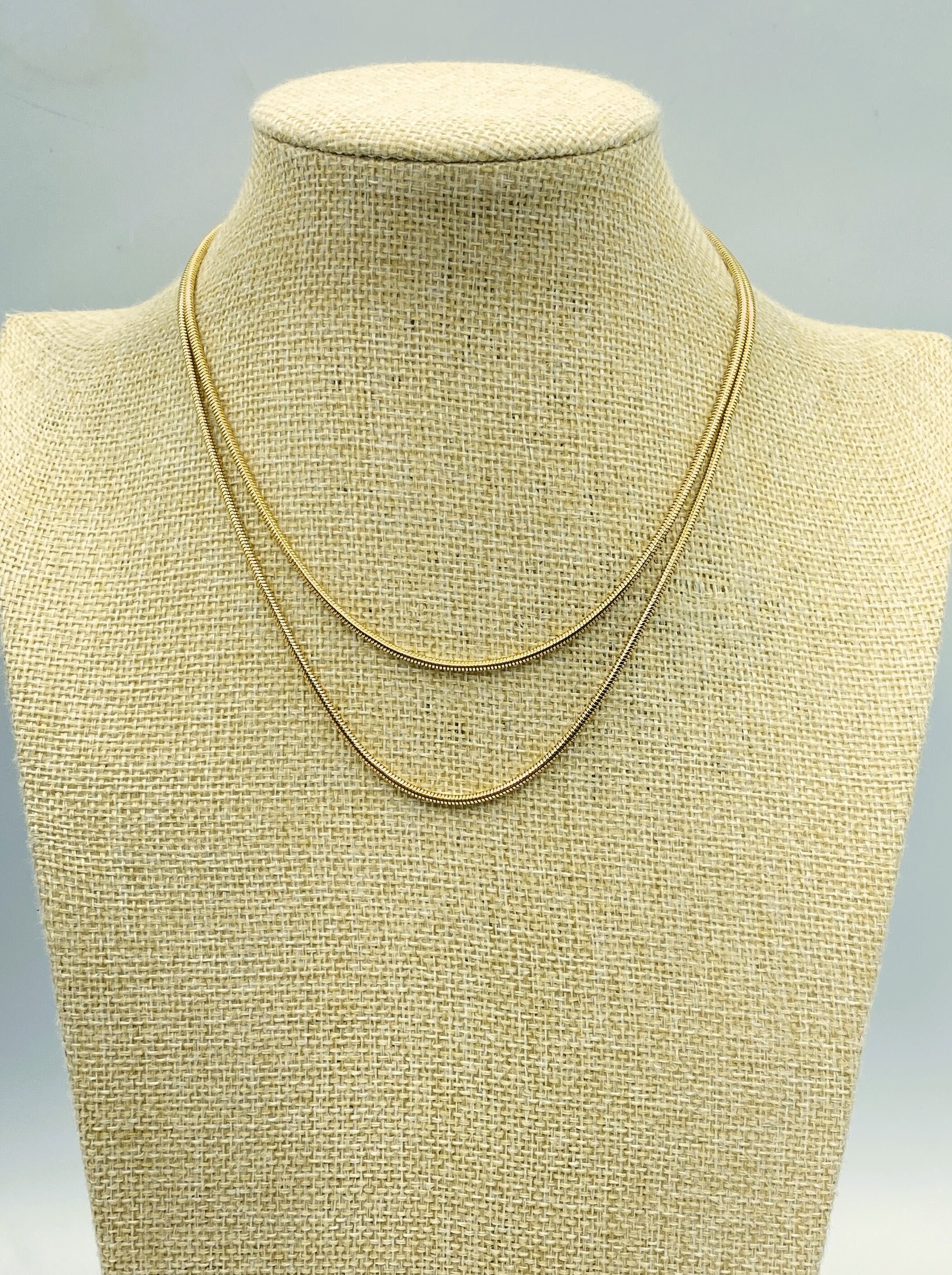 Vintage Crown Trifari Gold Chain Necklace Trifari Gold Snake - Etsy