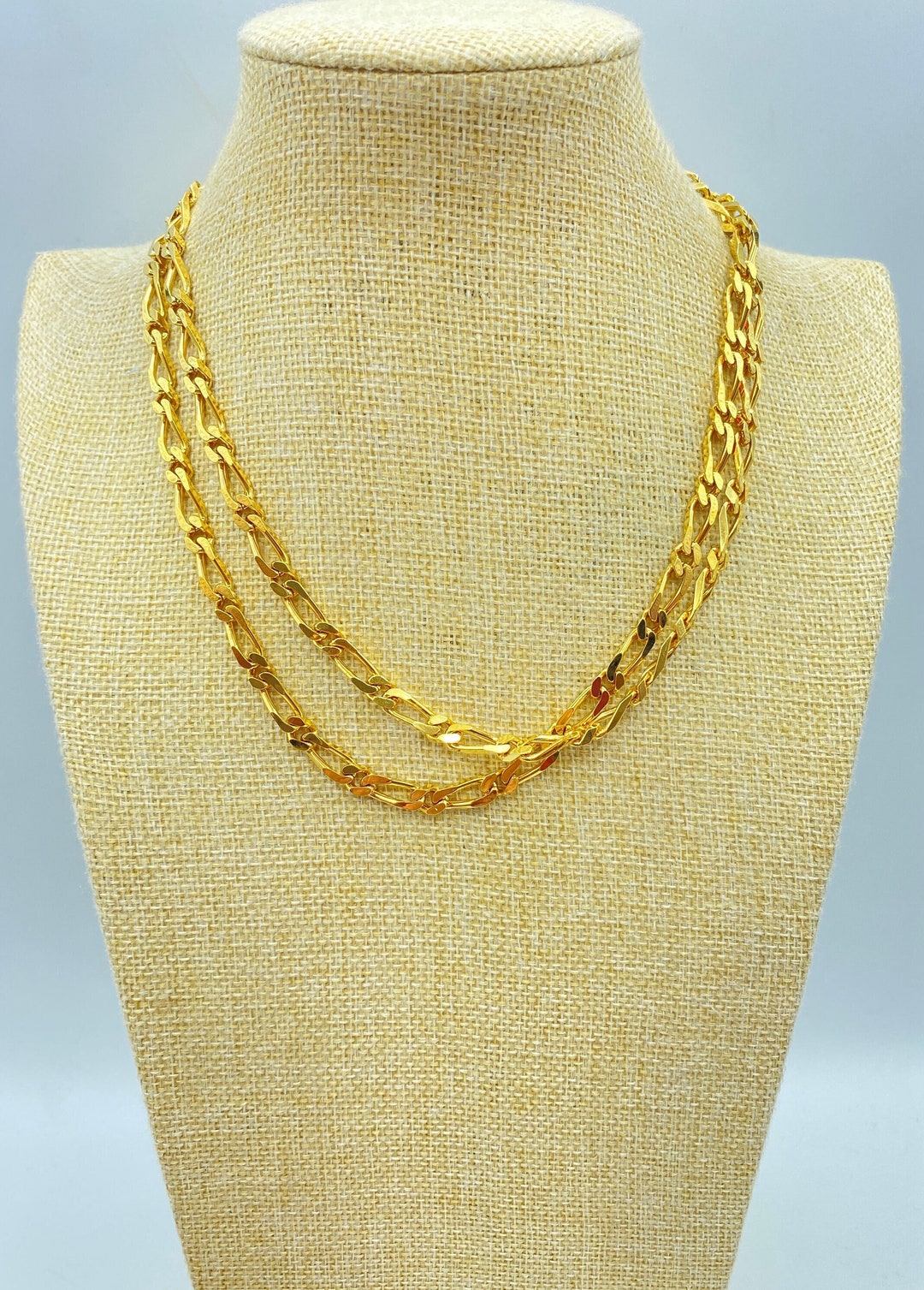 Vintage Monet Gold Chain Necklace, Monet Necklace, Monet Chain, Monet ...