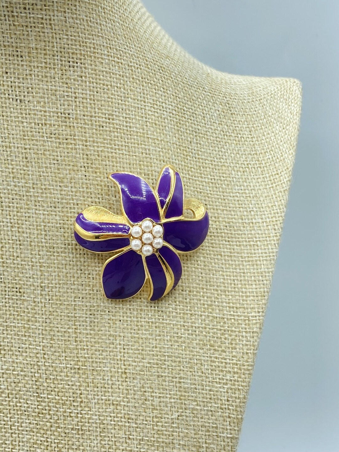 Monet Flower Brooch, 80s Monet Brooch, Monet Jewelry, Monet Brooch ...