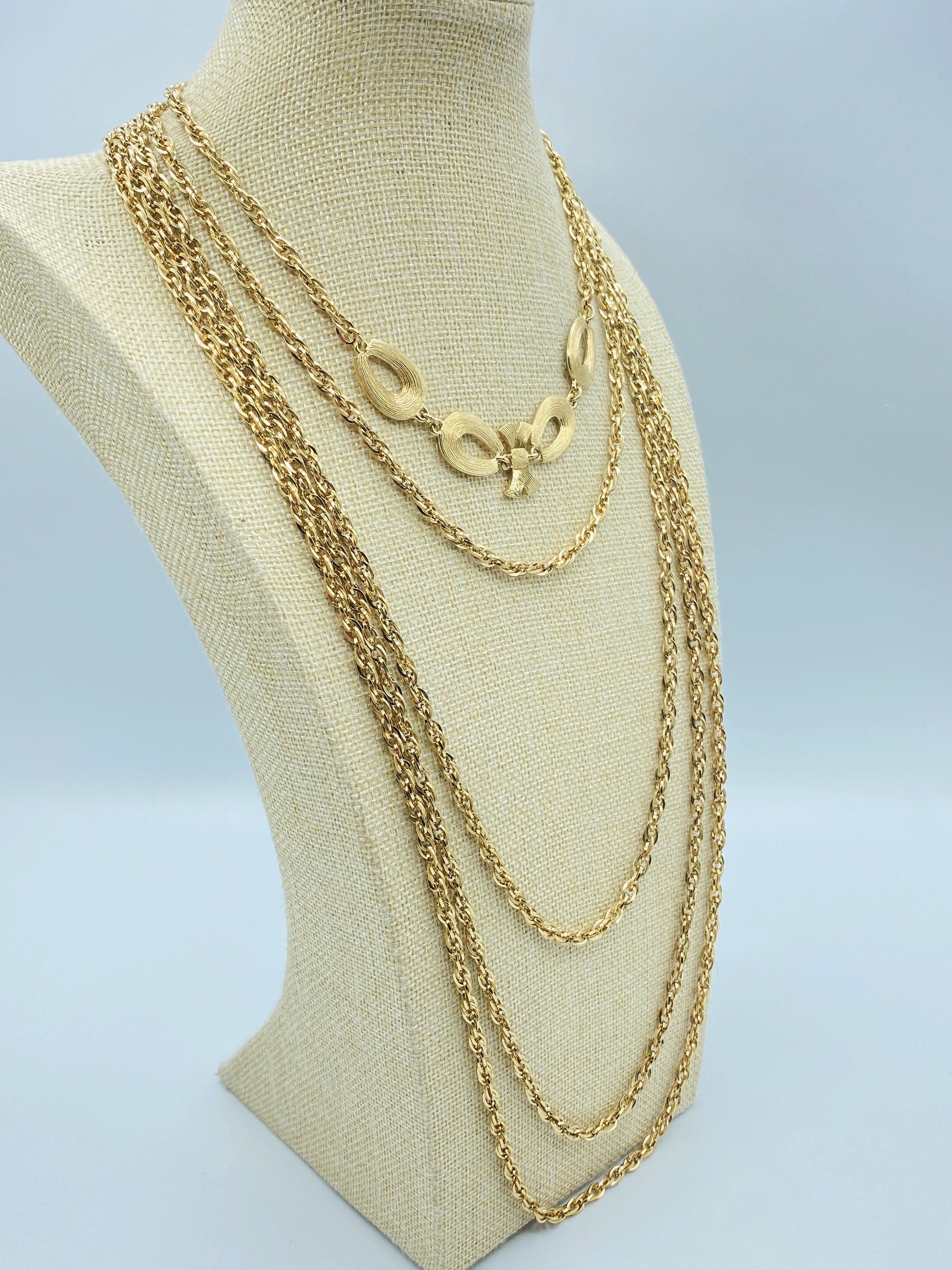 Vintage Monet Necklace Monet Chain Necklace 32 70s - Etsy